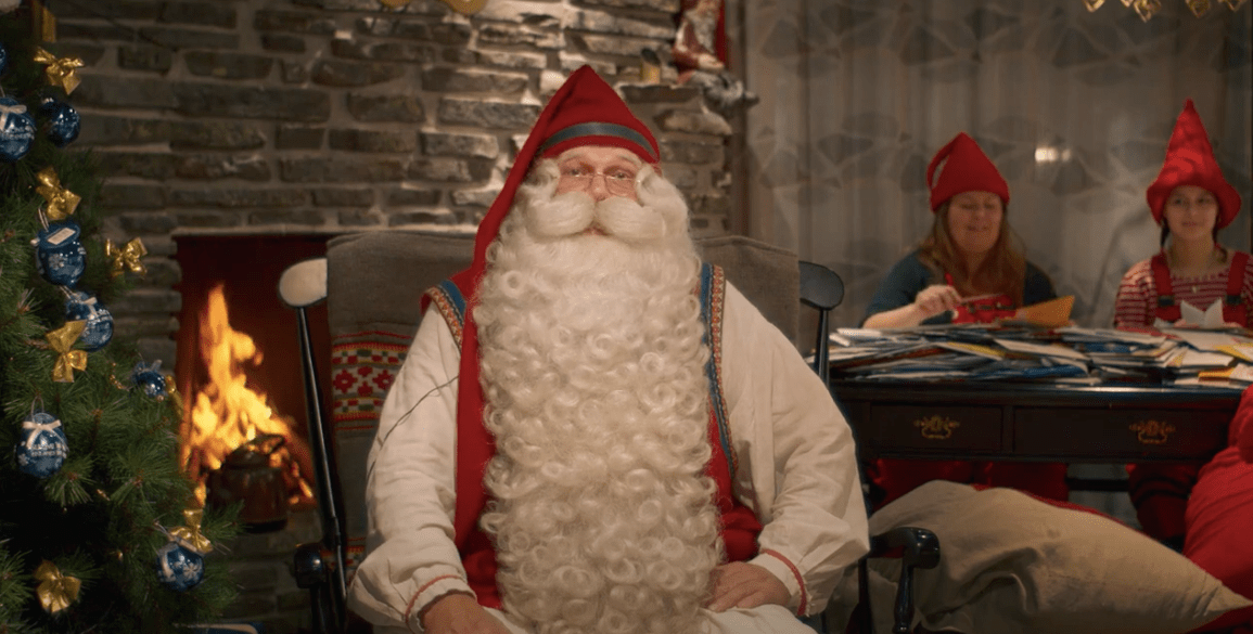 Papá Noel entrega el primer mensaje de la historia de Navidad al mundo ...